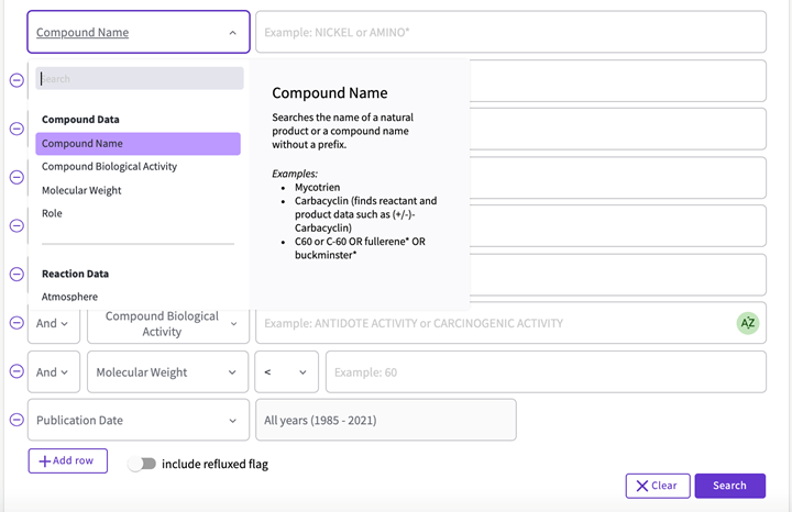 Structure Search – Web of Science