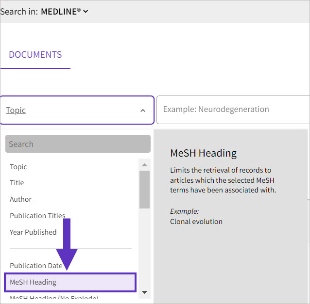 MEDLINE Search - QRG – Web of Science