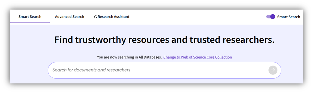 April 24, 2025 Release Notes: WoS Smart Search Opt-in Release – Web of ...