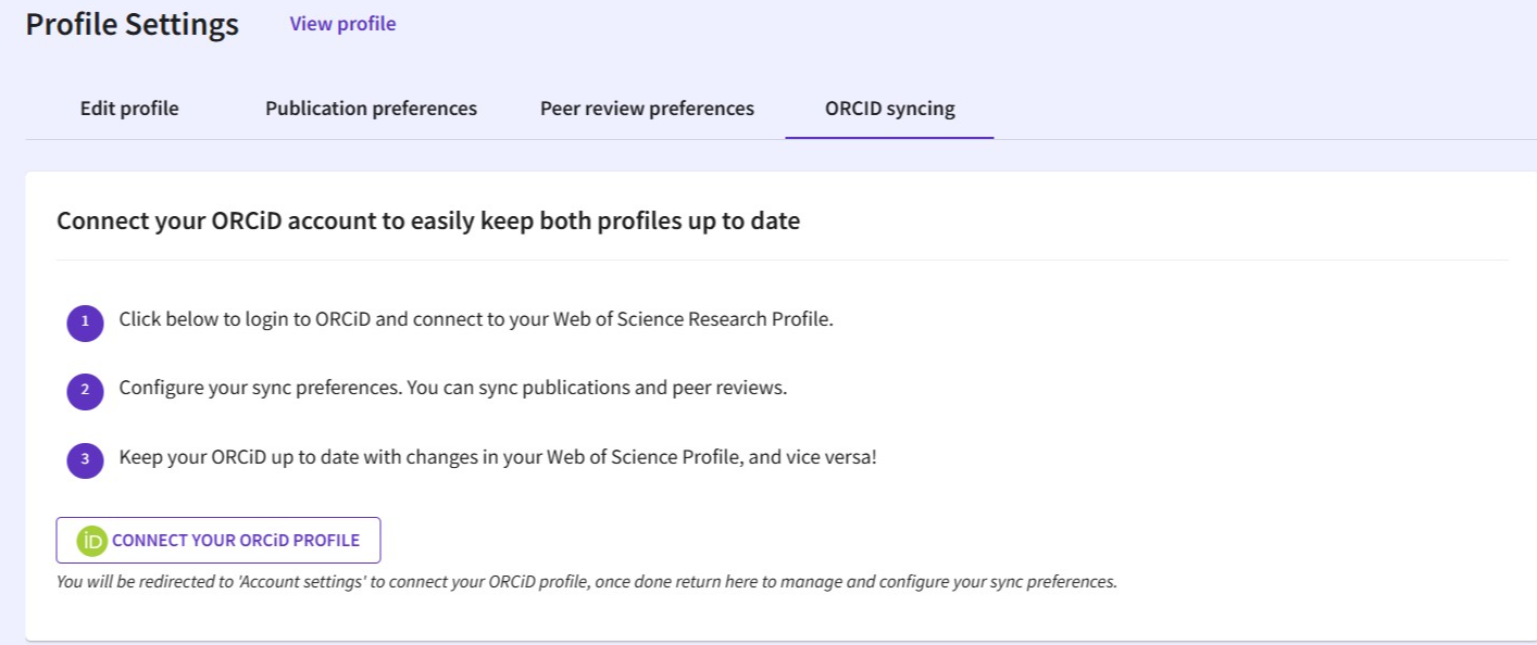 How to Sync Your ORCID Record with Web of Science Researcher Profile – Web of Science