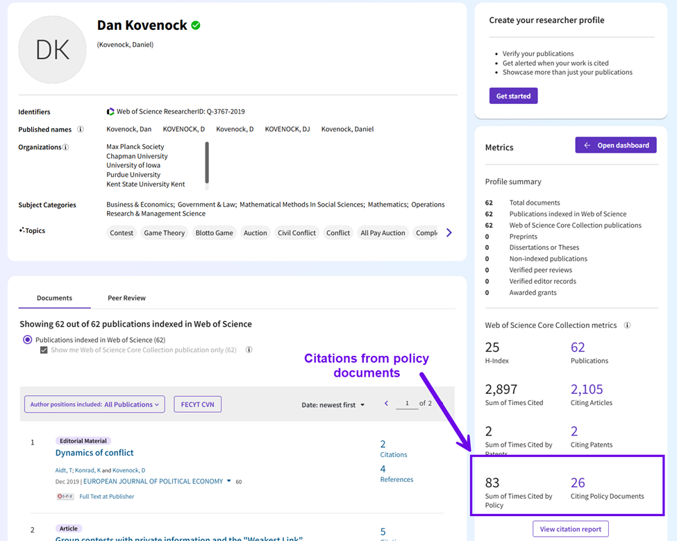 February 27, 2025 Release Notes: Policy Citation Index Release – Web of ...