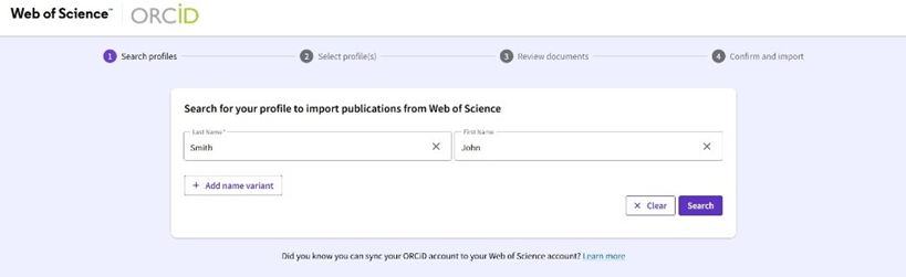Web of Science ORCID Search & Link Wizard: Quick Guide – Web of Science