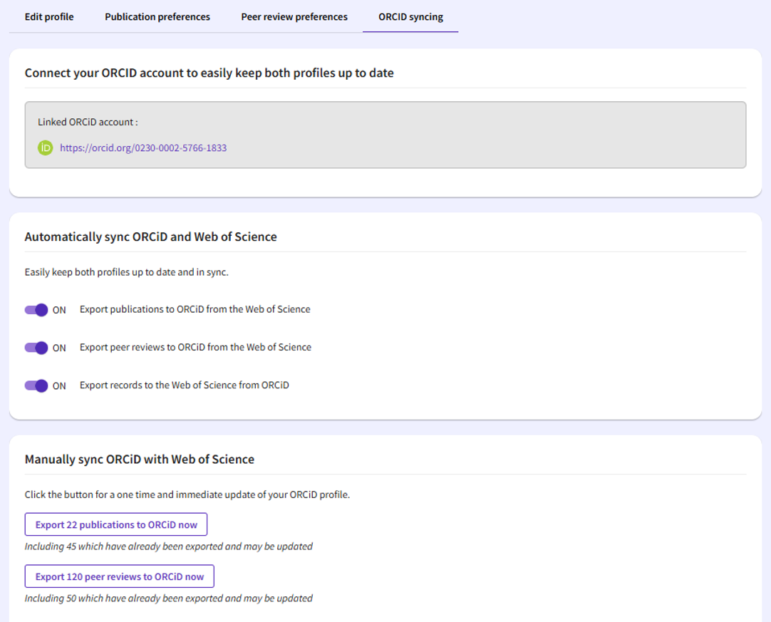 How to Sync Your ORCID Record with Web of Science Researcher Profile ...