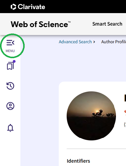 Web of Science Researcher Profile Settings – Web of Science
